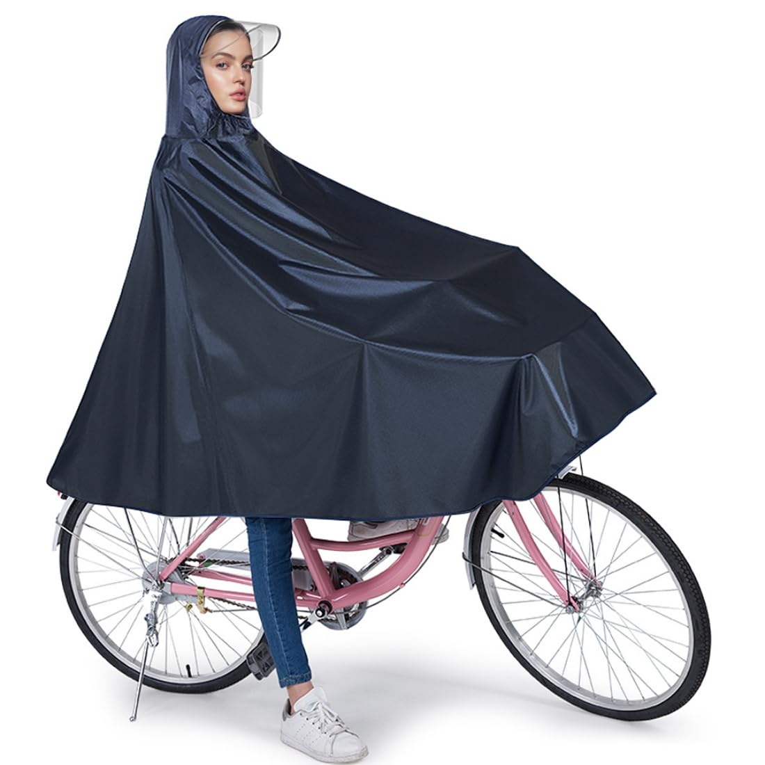 ADERTOS Imperméable à l'eau Cyclisme Capes, Poncho Pluie Vélo Poncho de ...