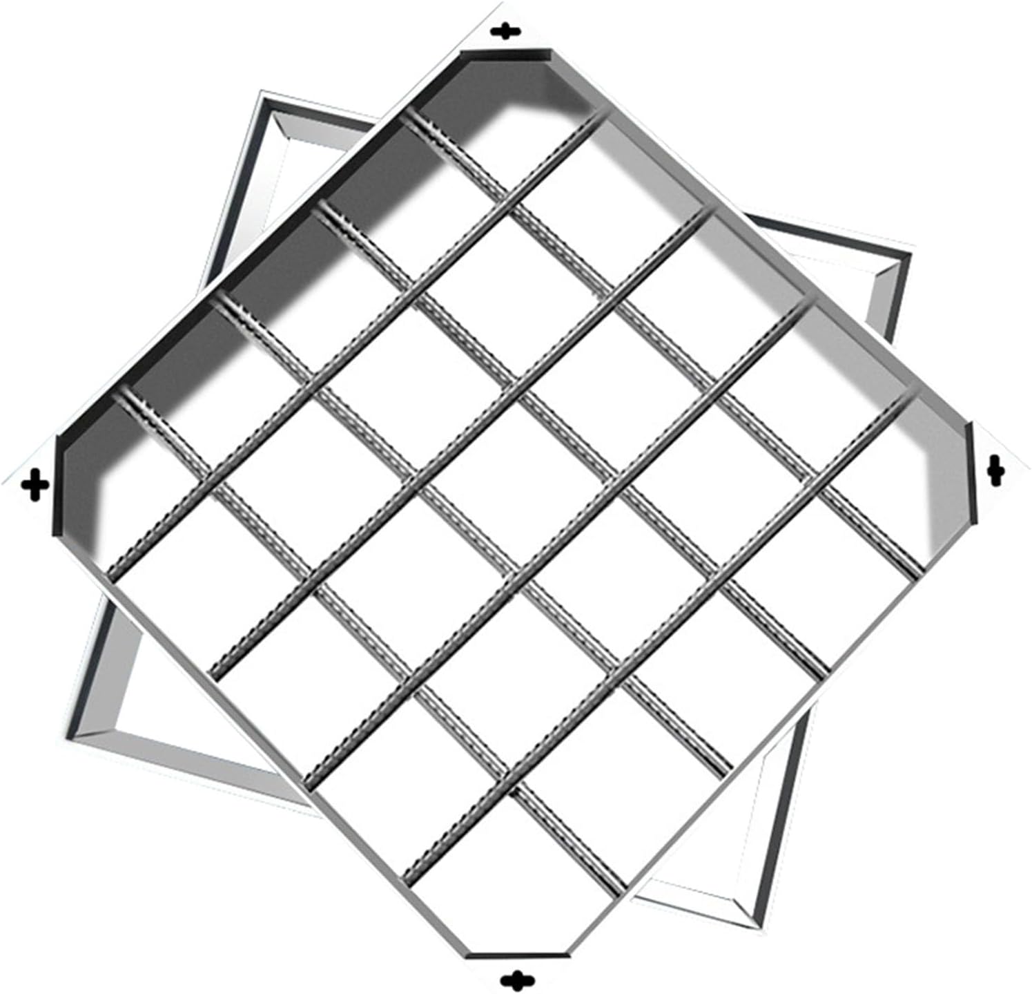 Amazon.com: Stainless Steel Manhole Cover and Frame, Invisible Sewage ...