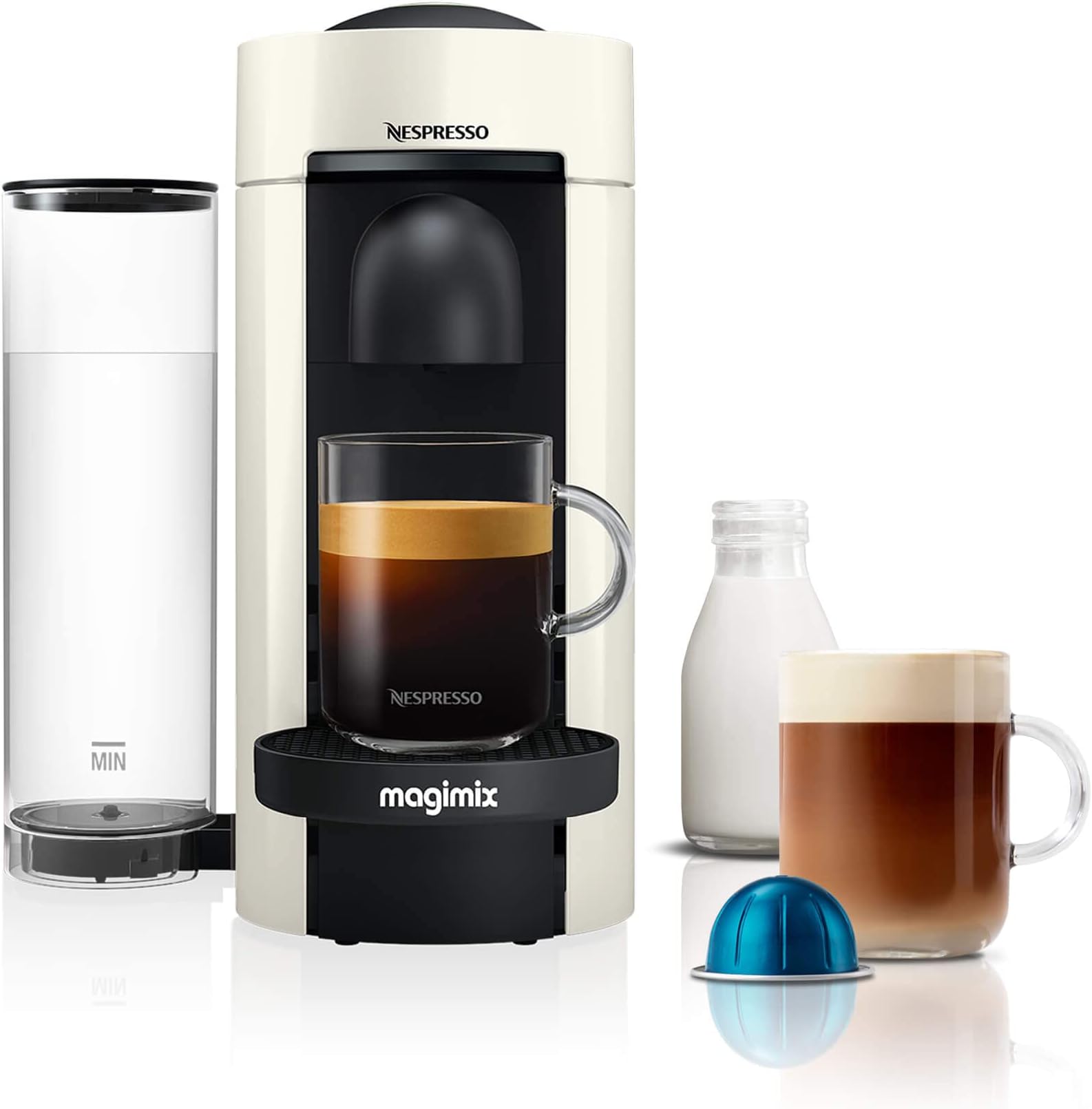 Nespresso Vertuo Plus Coffee Machine by Magimix LE White 11398 : Amazon ...
