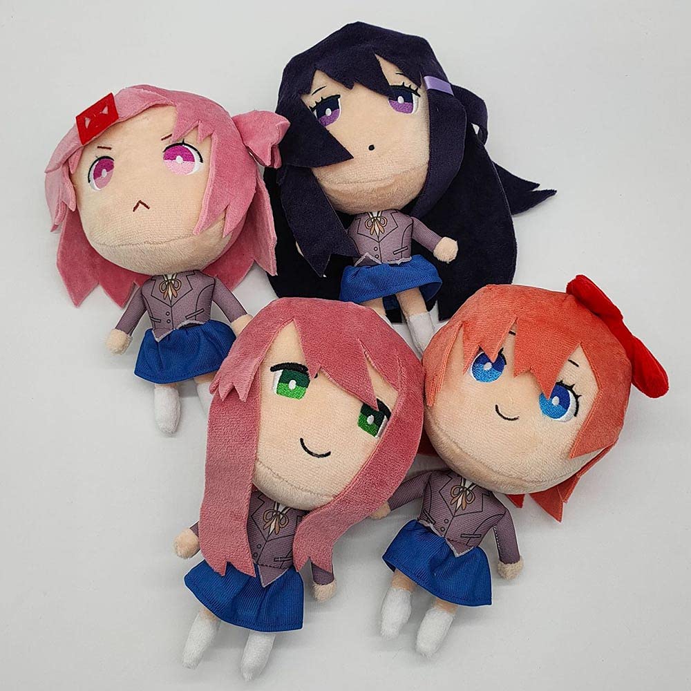 Ddlc Plush 8.2in Doki Doki Literature Club Natsuki/Monika/Yuri/Sayori ...