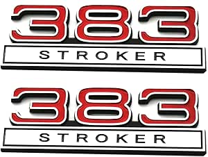 Amazon.com: 2pcs 383 Stroker 6.2 Liter Engine Emblems Badge 3D Decals ...