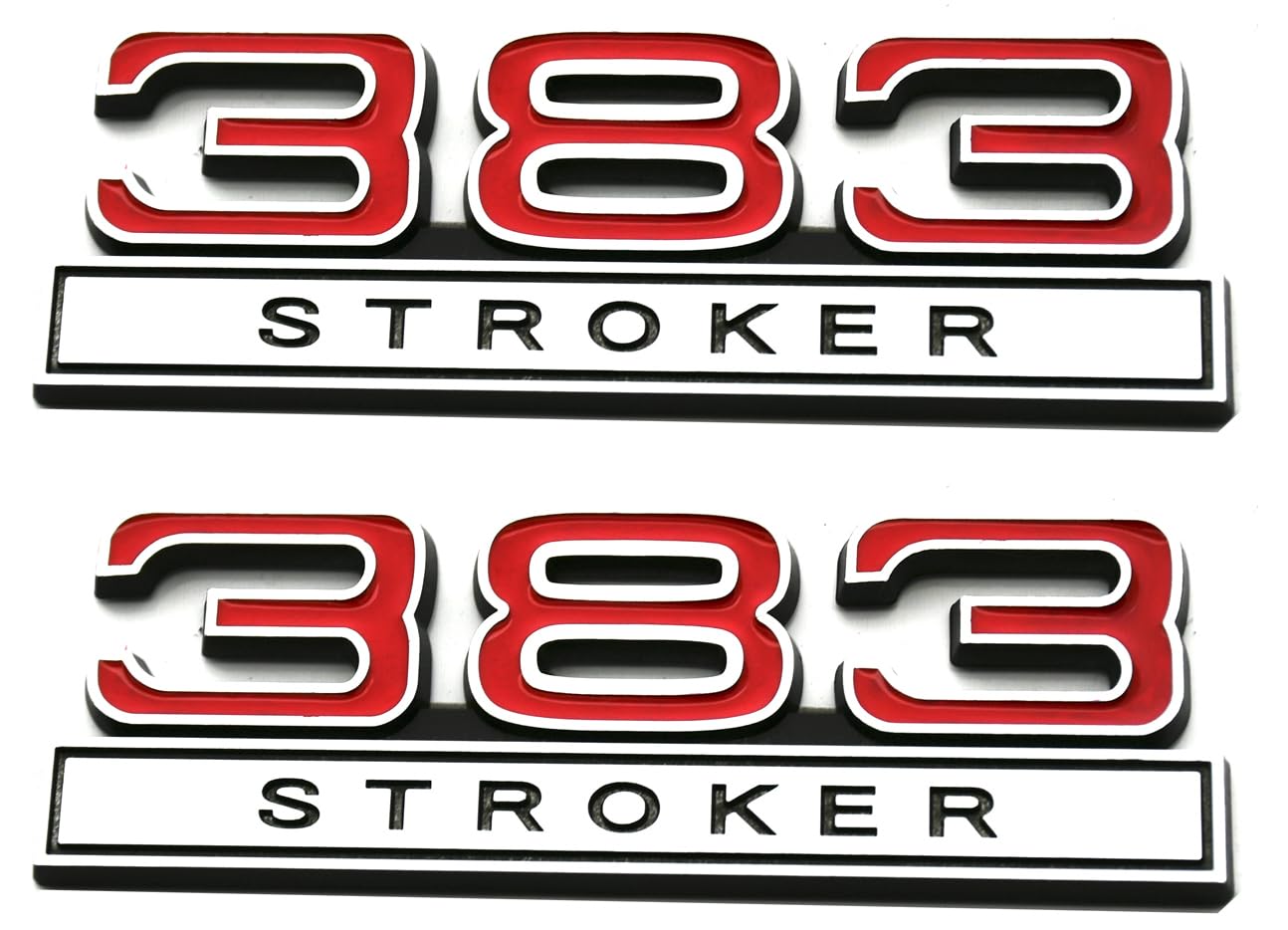 Amazon.com: 2pcs 383 Stroker 6.2 Liter Engine Emblems Badge 3D Decals ...