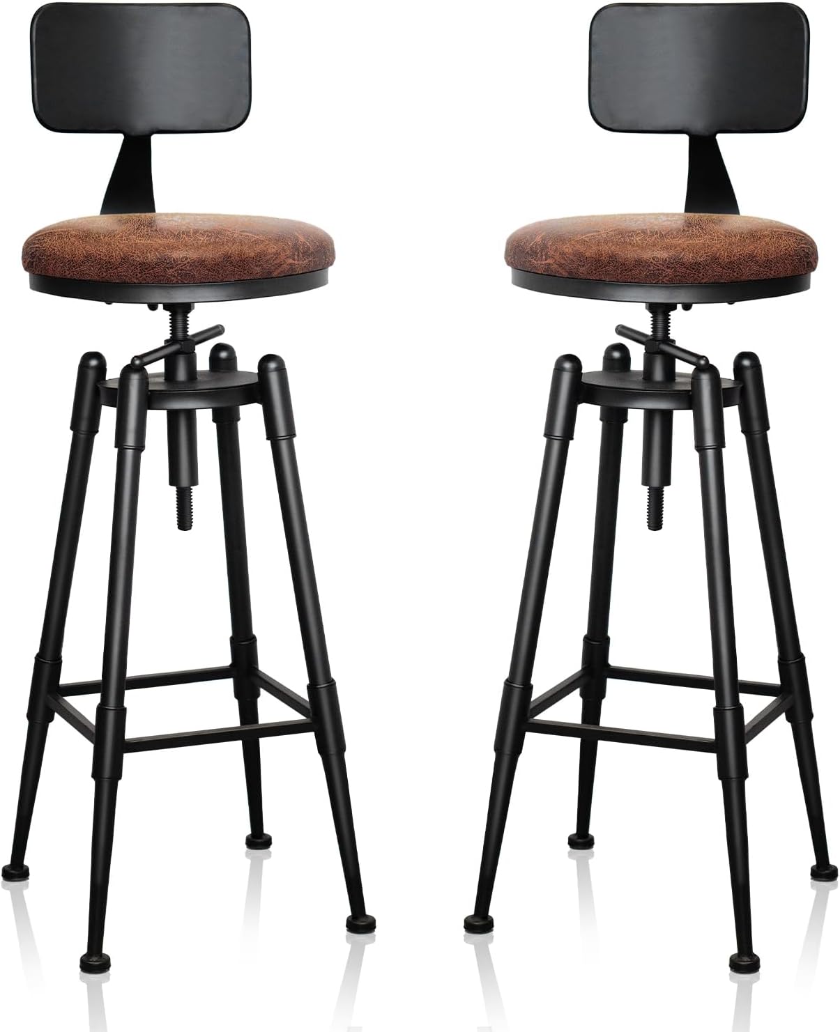 Amazon.com: SXXjiaju Industrial Bar Stool- Vintage Bar Stools Round ...