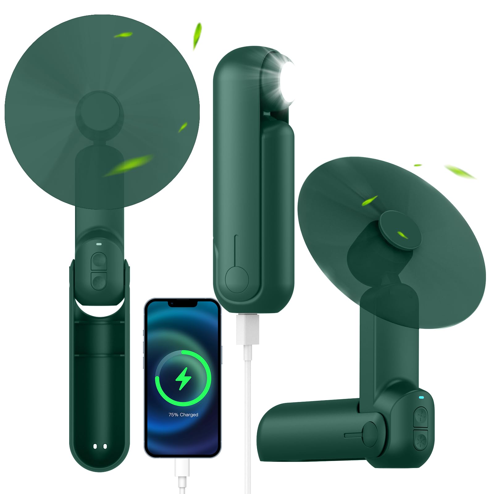 Amazon.com: 4 IN 1 Portable Handheld Fan,Personal Foldable Cooling Fan ...