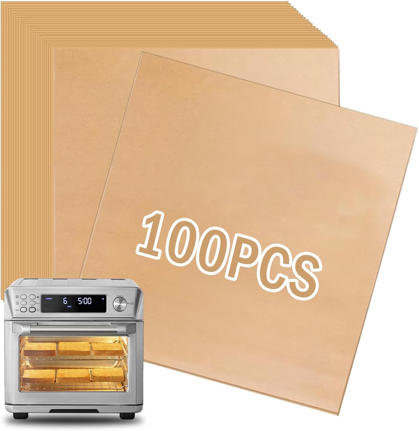 Amazon.com: Parchment Paper for Gourmia Toaster Oven Air Fryer, 100 PCS ...