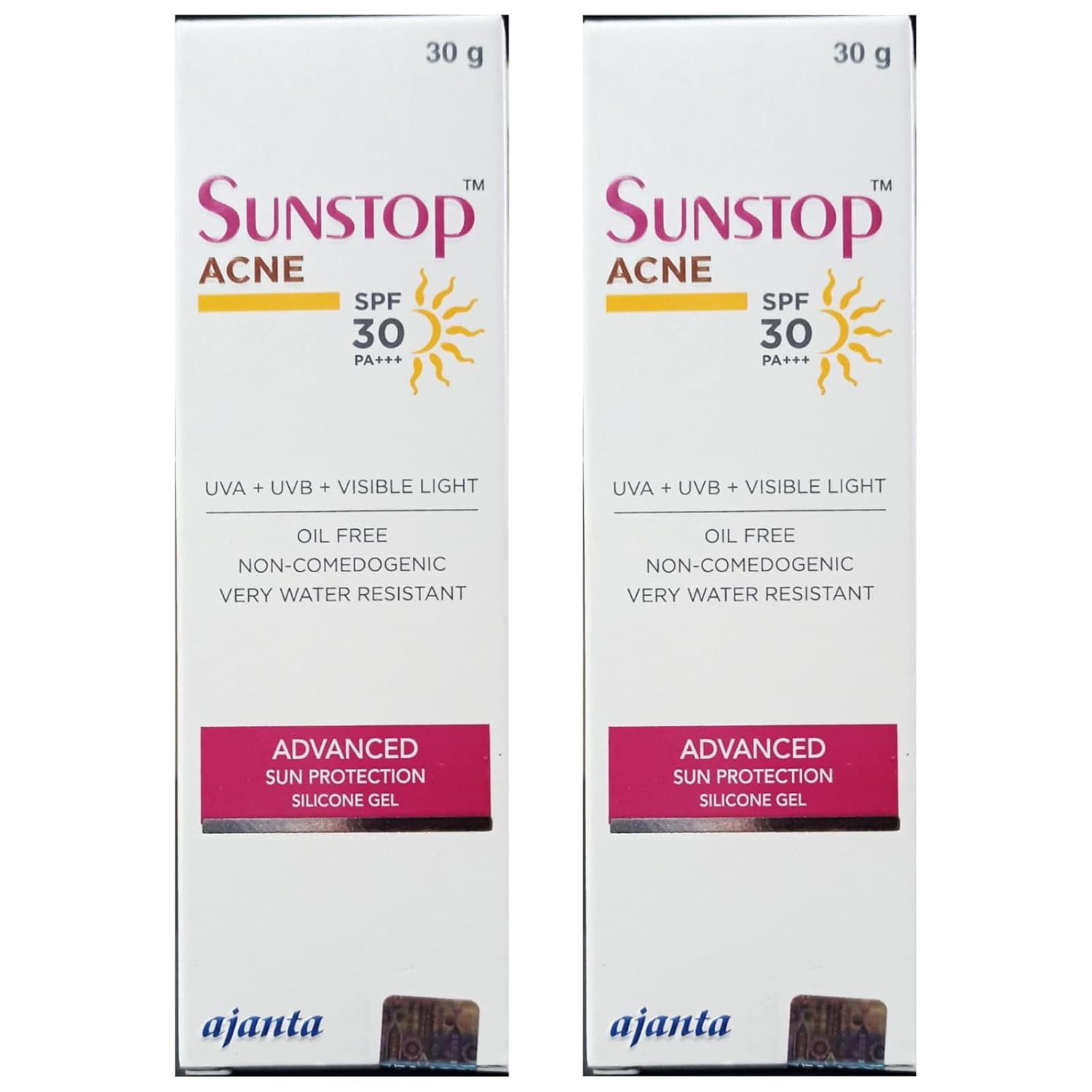 SUNSTOP ACNE SPF 30 PA+++ 30 GM/PACK OF 2 : Amazon.in: Beauty