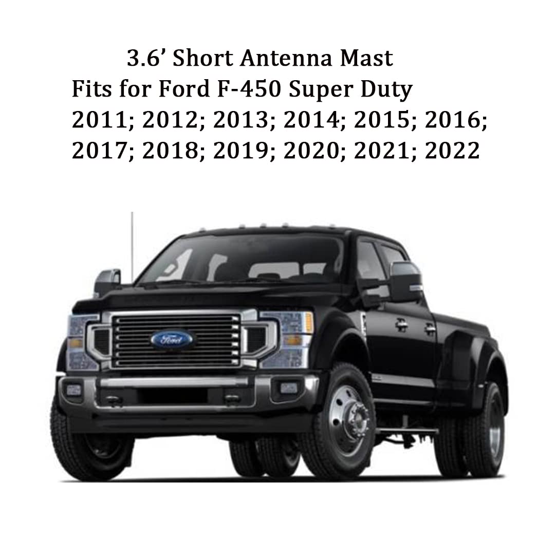 Snapklik.com : AMFRNE Short Performance Antenna For Ford F250 F350 F450 ...