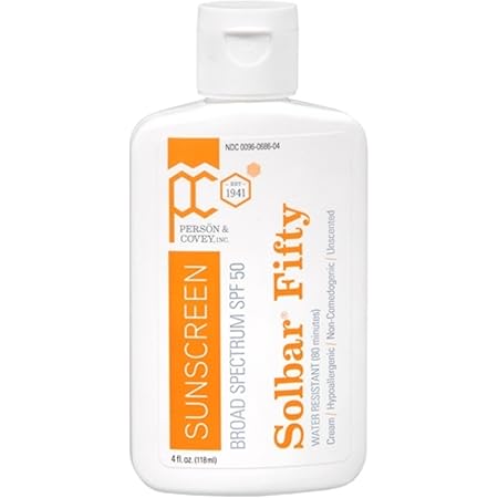 Amazon.com: Solbar Solbar Fifty Pf Cream Sunscreen Spf 50 Unscented, 4 ...