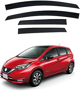 Amazon | サイドバイザー 適用 日産 ノート NOTE E11/E12 /E13 外装ドアバイザー レインシールド ウィンドウ バイザー 雨よけ バイザー 貼付済 (MK2-E12 ...