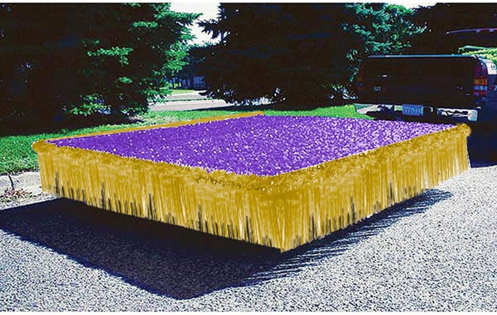 Amazon.com: Anderson's Purple and Gold Metallic Parade Float Decoration ...