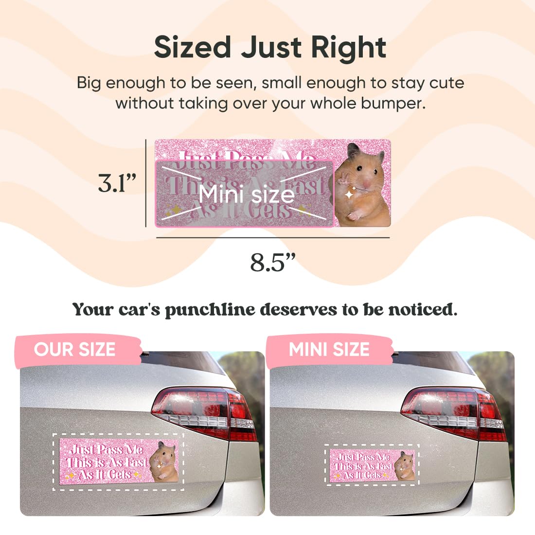 Funny Car Stickers 10-Pack Funny Car Magnet Bumper Stickers - Hilarious ...