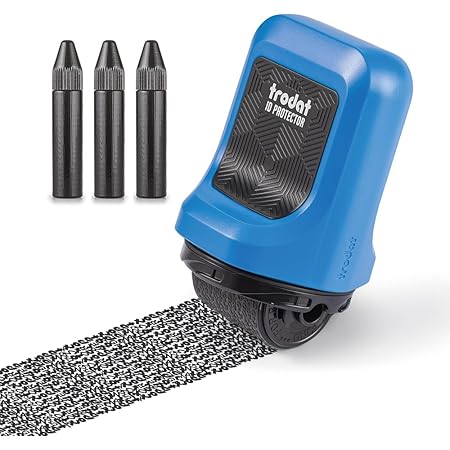 Trodat Wide Identity Theft Protection Stamp (Includes 3 Refills ...