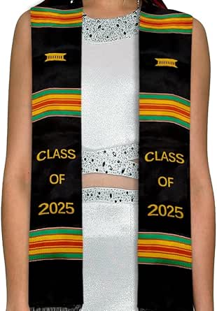 Amazon.com: Graduation Stole Class of 2025 Gifts African-Inspired Scarf ...