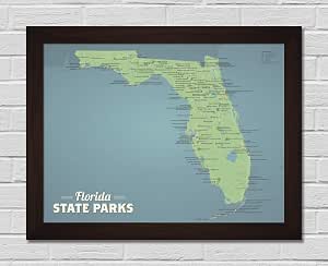 Amazon.com: Best Maps Ever Florida State Parks 18x24 Poster (Natural ...