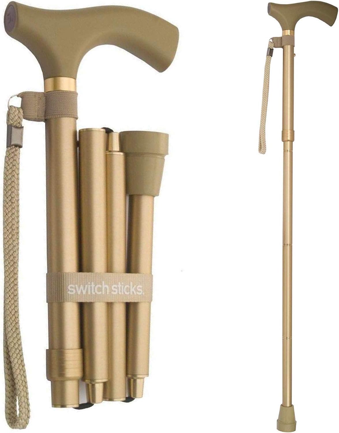 Switch Sticks Aluminum Adjustable Folding Cane and Walking Stick ...