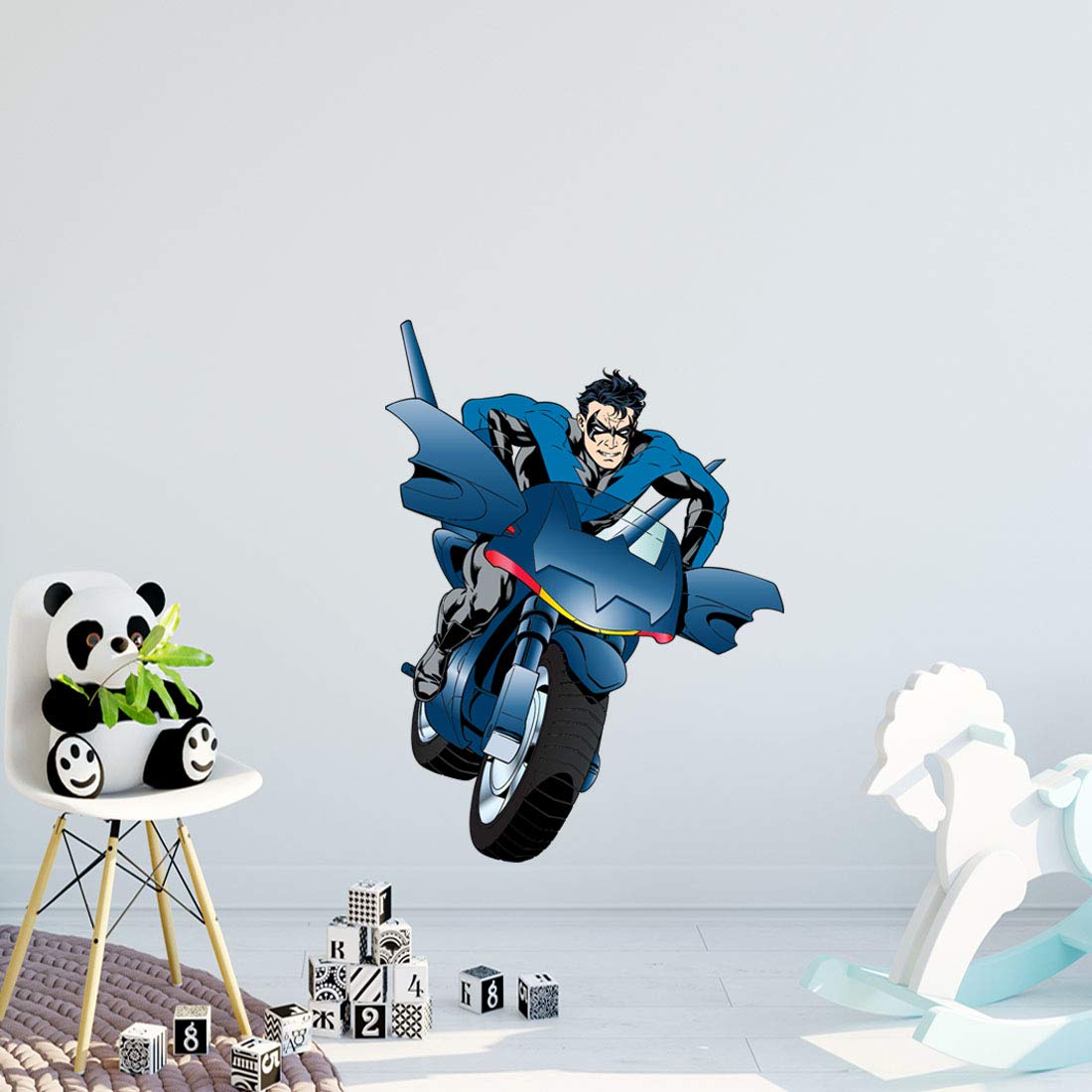 Buy Spinn Decor Wall Decal DC Comics Nightwing Bike Medium Self ...