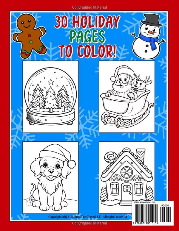 Festive Friends Christmas Coloring Book: Fun Christmas & Holiday ...
