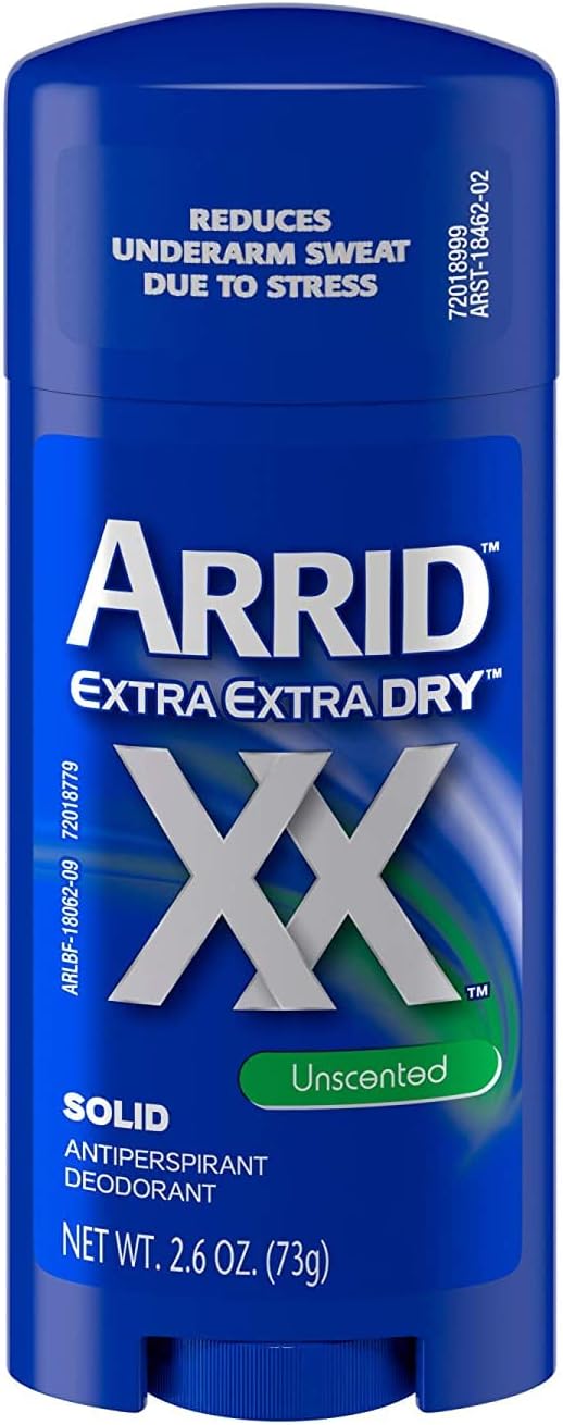 Amazon.com : ARRID XX Anti-Perspirant Deodorant Solid Unscented 2.6 oz ...