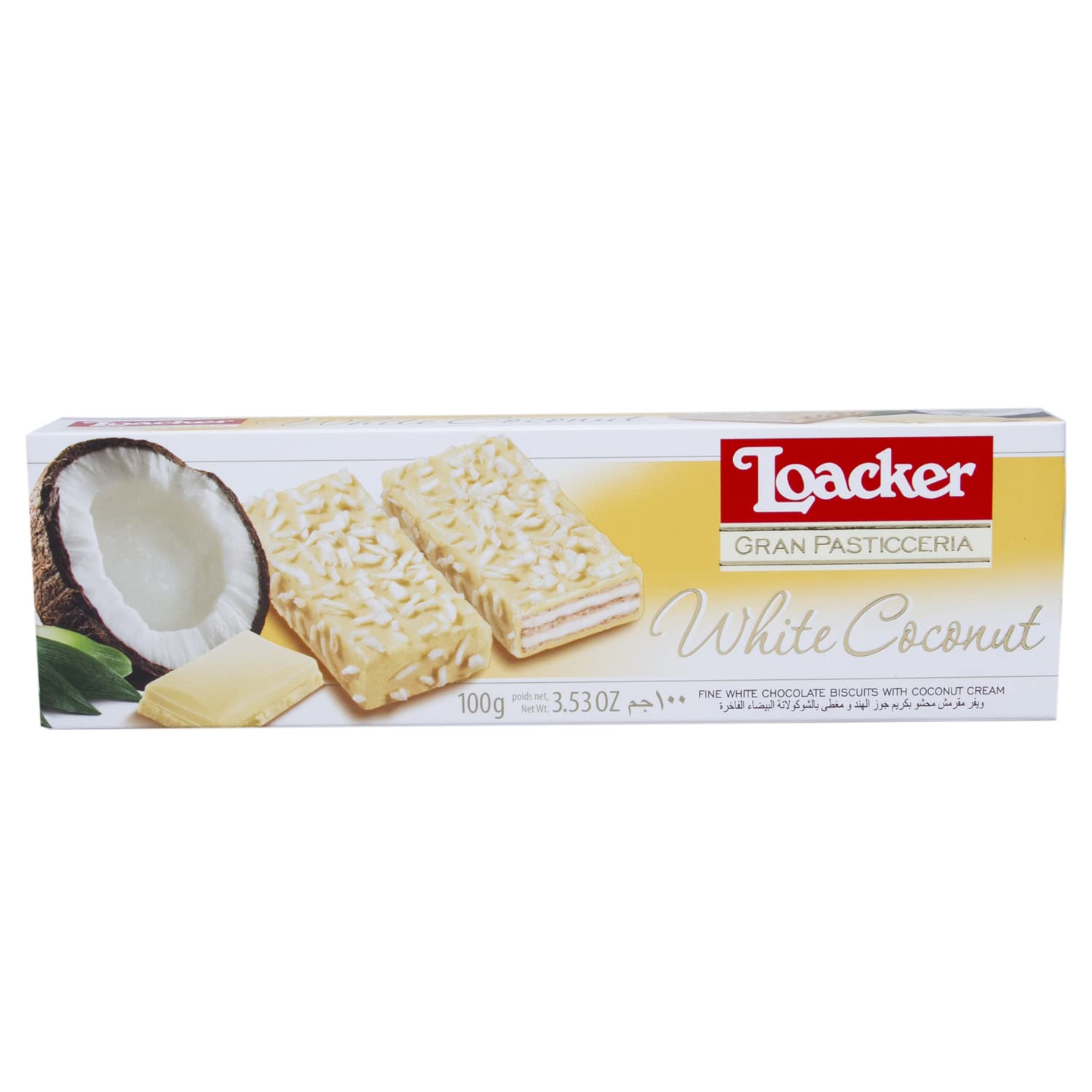 Amazon.com: Loacker White Coconut (2 x 100g) : Grocery & Gourmet Food