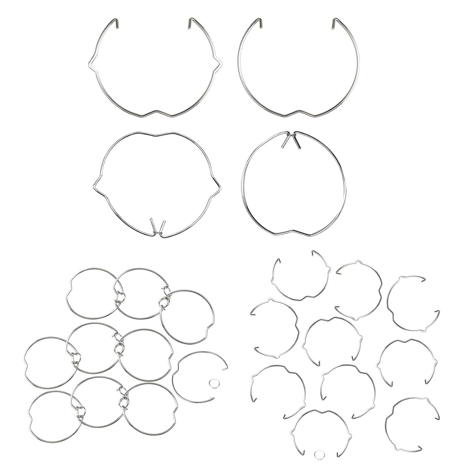 30 Pcs GU10 MR16 Retaining Spring Rings Clasp Clips φ50mm Diameter Bulb ...