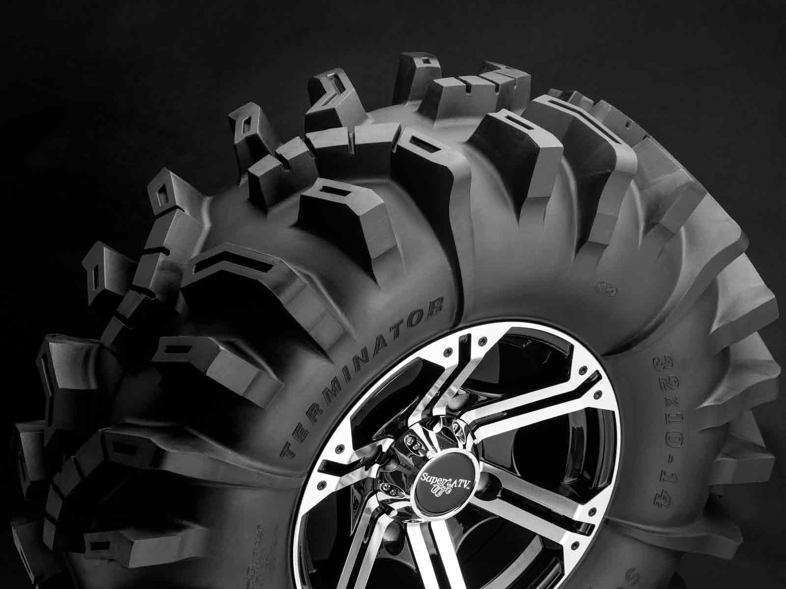 Terminator Tires On Maverick SuperATV Terminator Max 28x10x14 Mud Tire