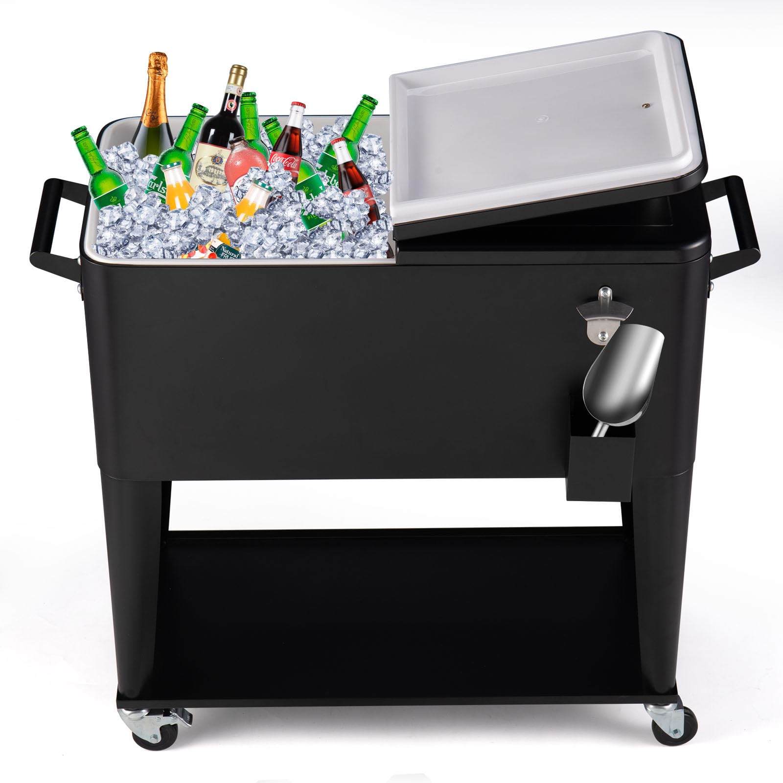 Snapklik.com : 80 Quart Rolling Ice Chest - Portable Outdoor Patio ...
