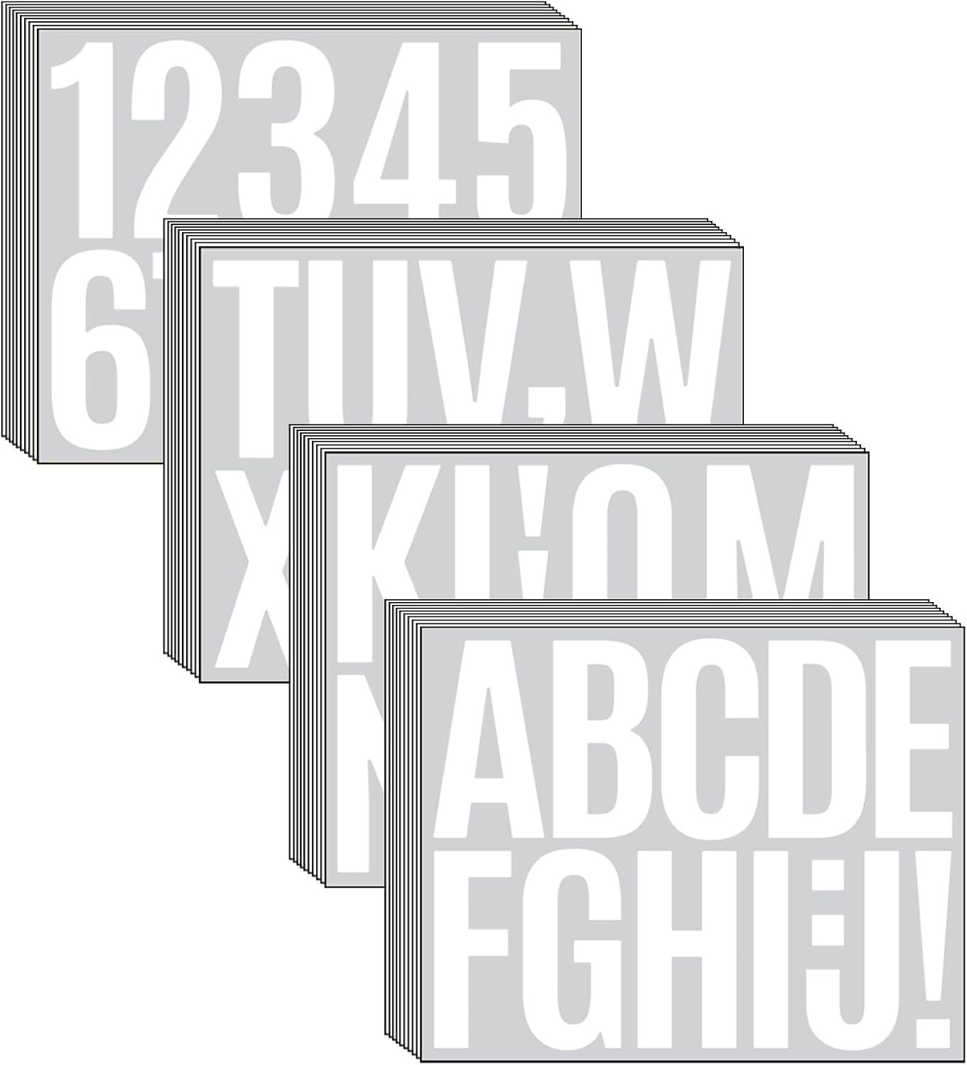460 Pcs 40 Sheets 3 Inch Large Letter Stickers Bulletin Board Letters ...