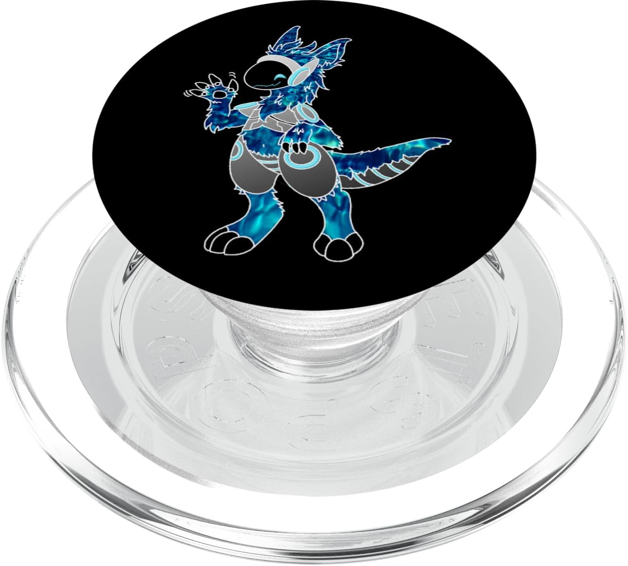 Amazon.com: Protogen Fursuit Furry Fursona Blue PopSockets MagSafe ...