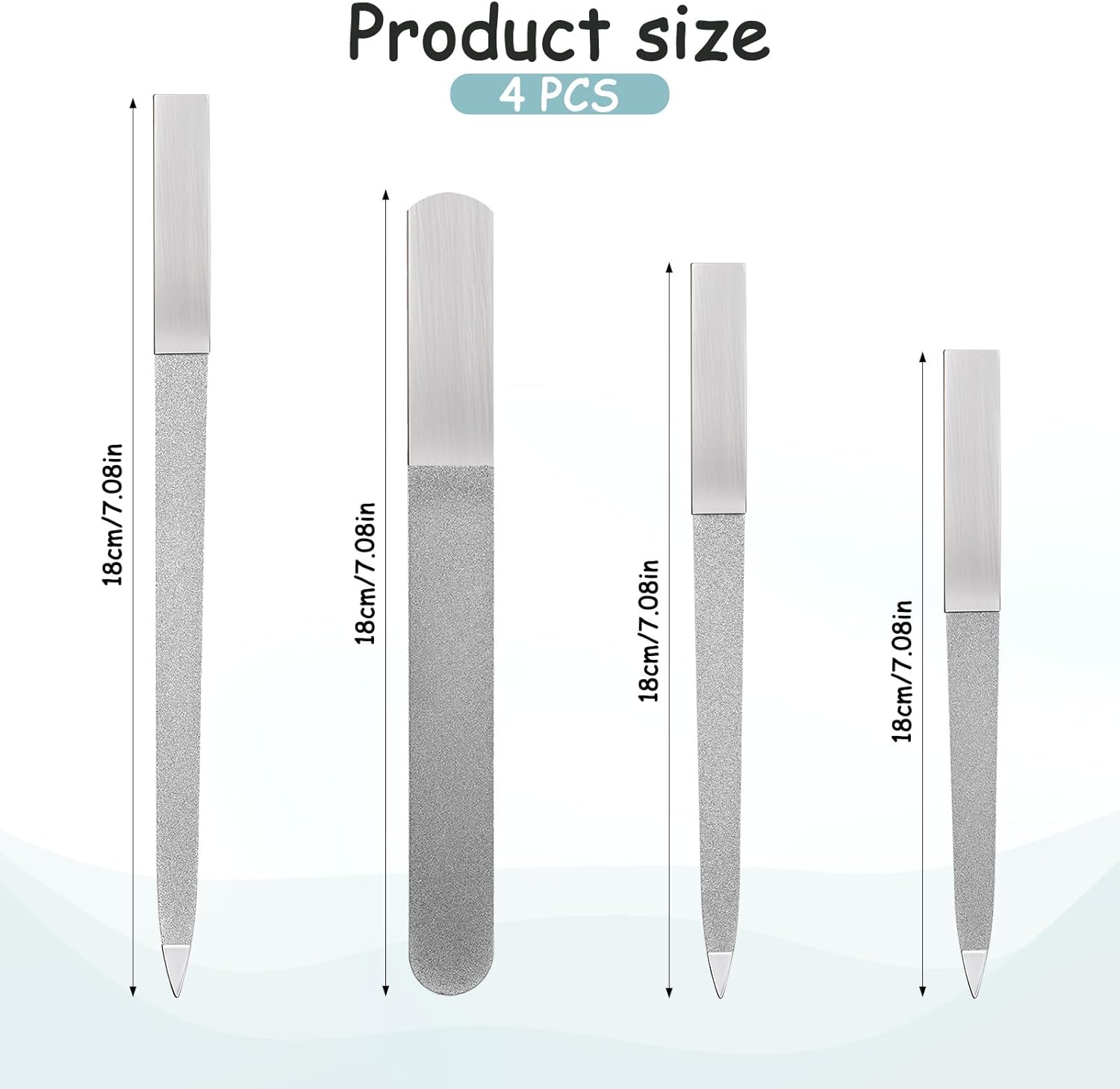 4 Pcs Metal Nail File Diamond Nail Files Stainless Philippines | Ubuy