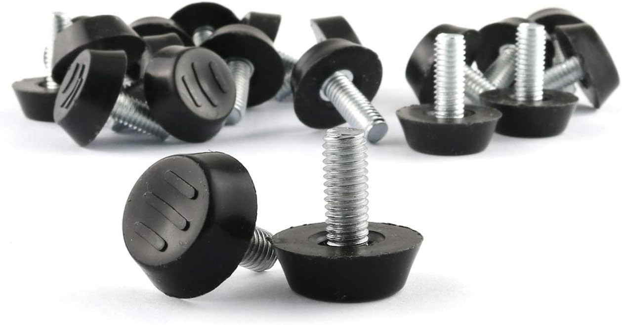 E-outstanding M6 Furniture Leveler 16PCS M6x13mm Adjustable Leveling ...