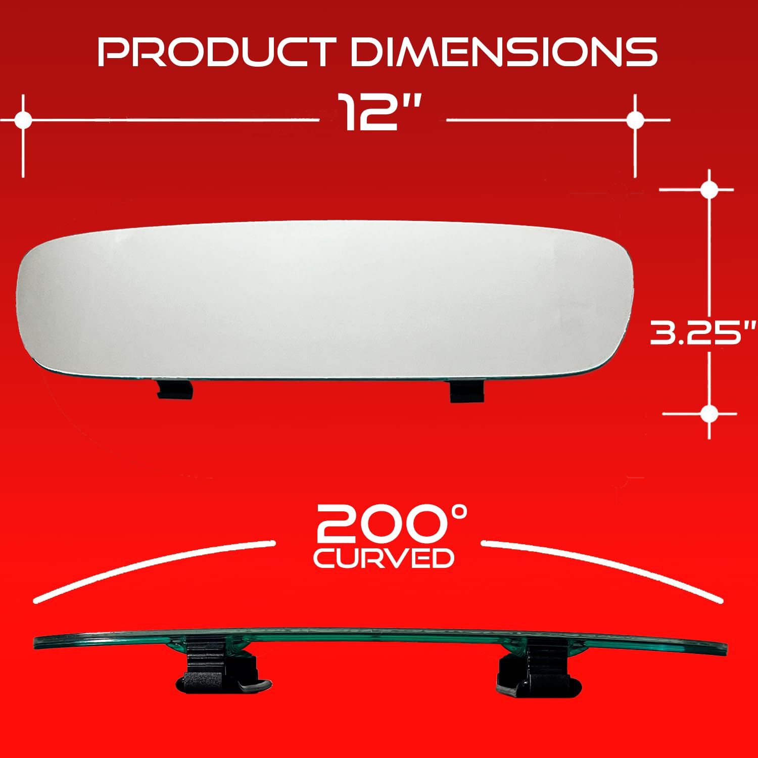 Snapklik.com : Universal Car Rear View Mirror - Clip On Wide Angle ...