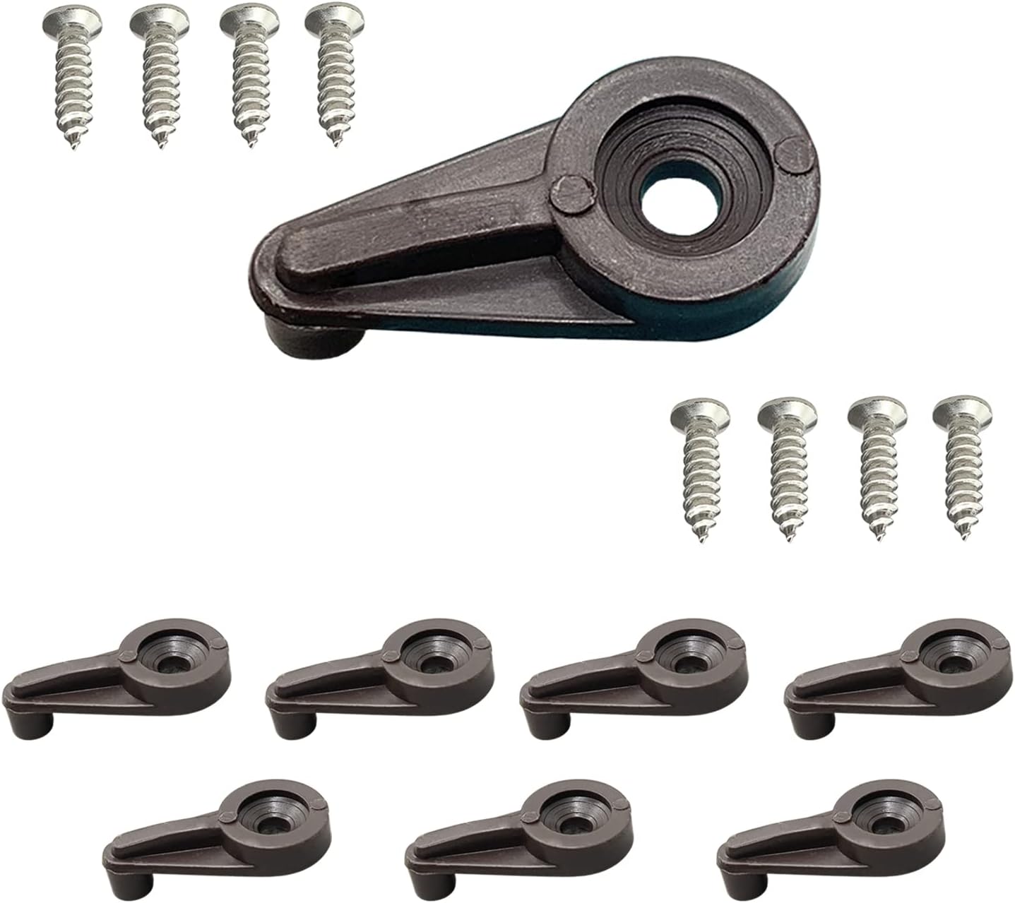 LLDYNW 30 pcs Glass Retainer Clips Kit Cabinet Glass Clips Plastic ...