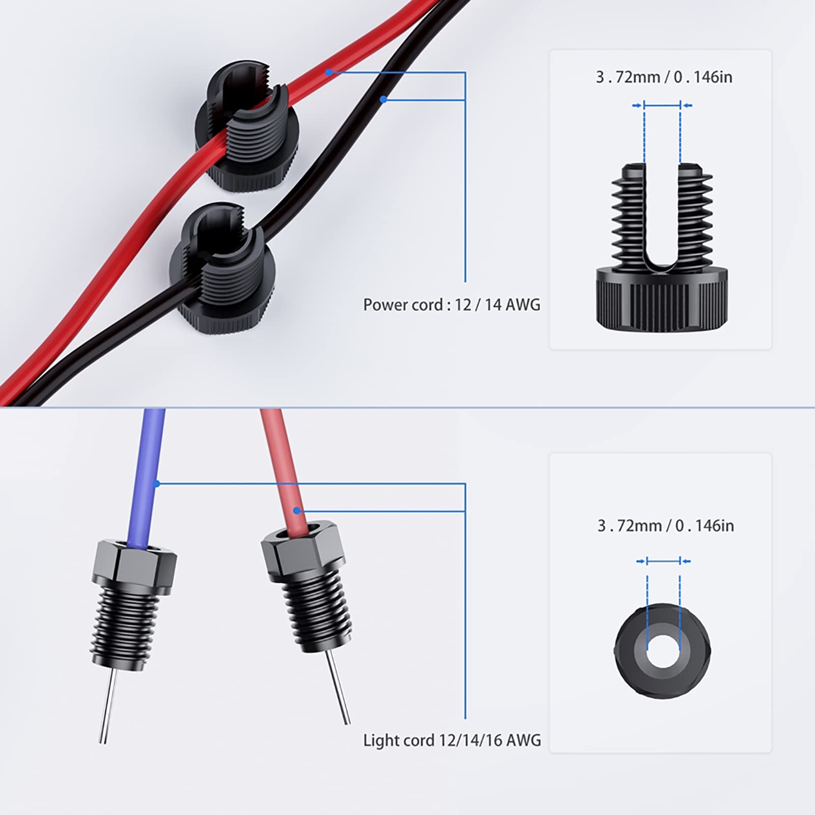 Outdoor Lighting Connectors SLN03 Strip Light Connectors – Kings