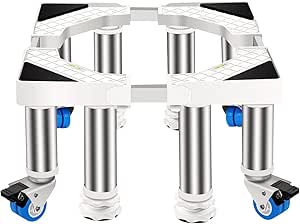 Amazon.co.jp: Washing Machine Stand Base Movable Adjustable Base with ...