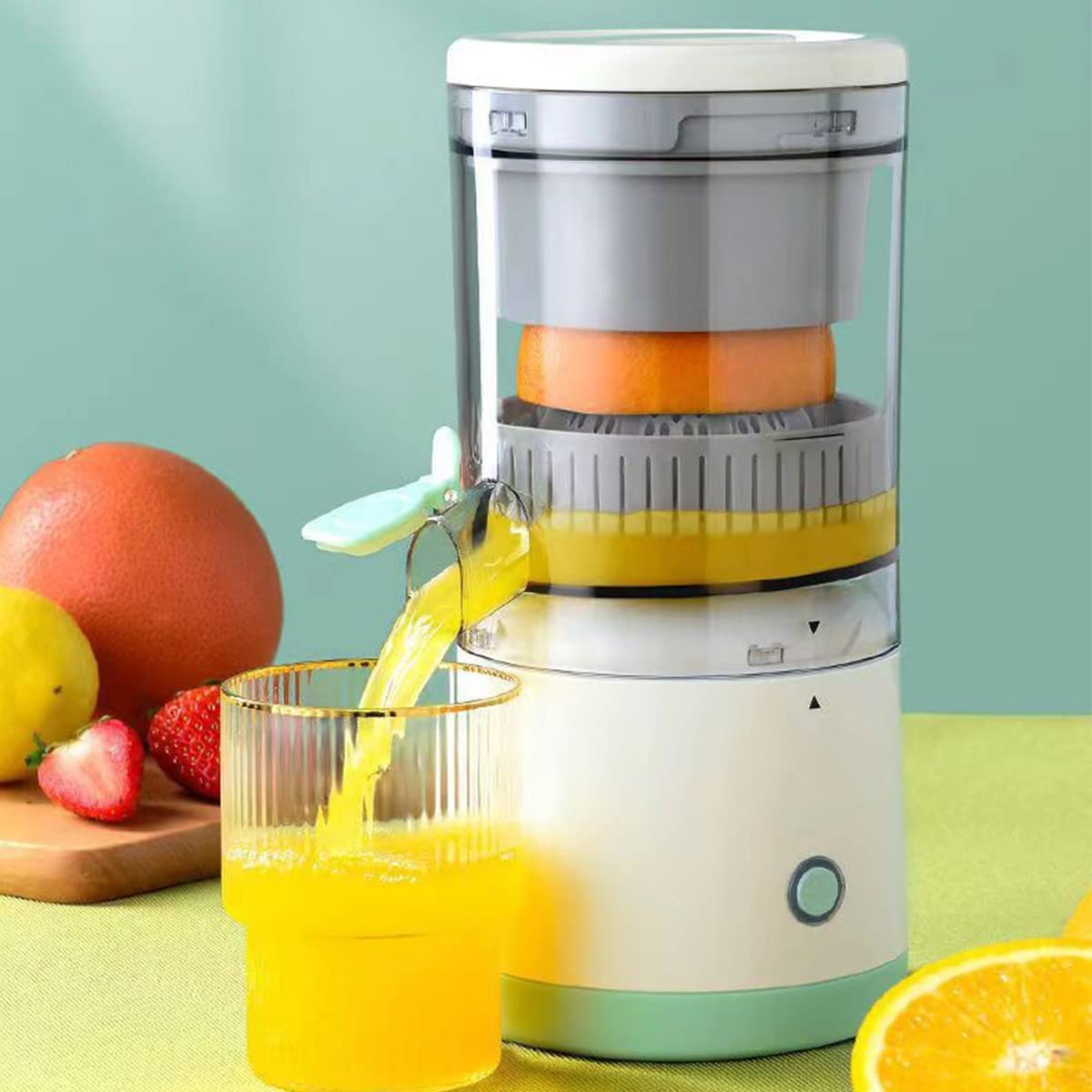 Electric Juice Presser Citrus Juicer Wireless Juice Extractor ...