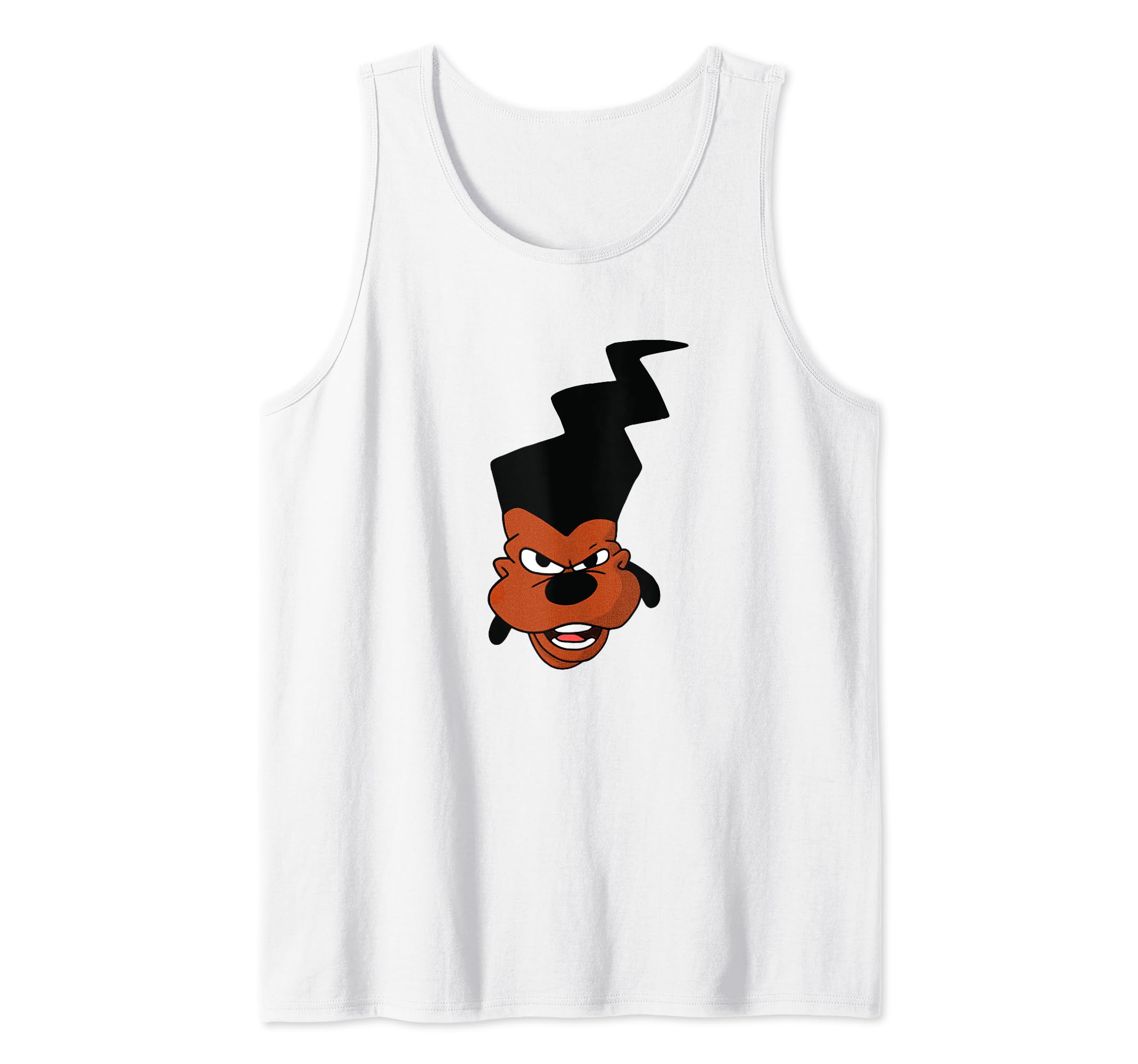Amazon.com: Disney Goofy Movie Powerline Floating Head Tank Top ...