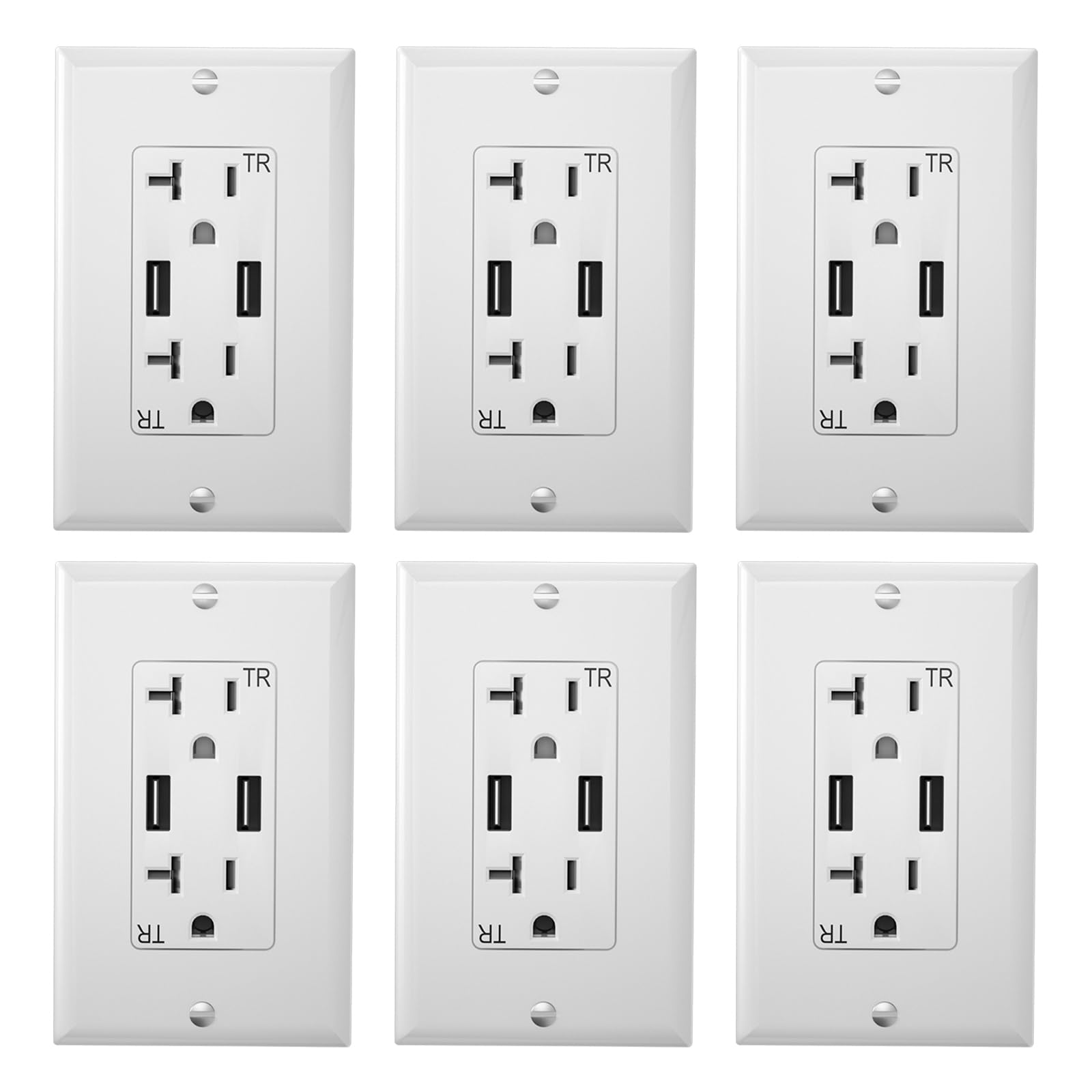 Outlet with USB High Speed Charger 4.2A Charging Capability,20 Amp ...