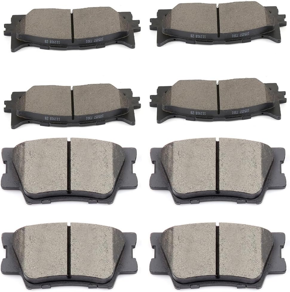 Amazon.com: SCITOO D1293 D1212 Front Rear Ceramic Brake Pads Sets Fit ...