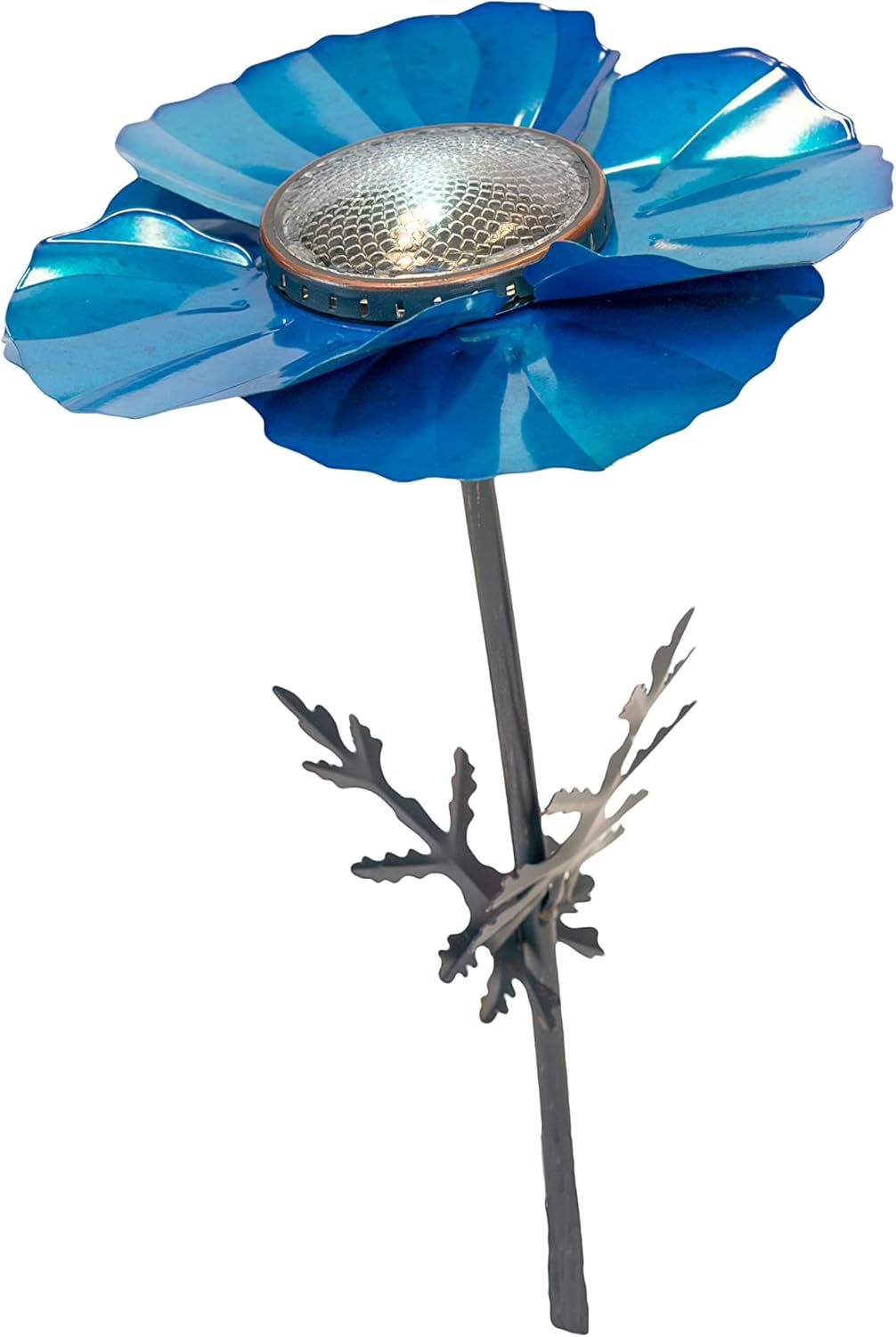Desert Steel Flower Solar Light (Blue Poppy), (409-315) - Amazon.com