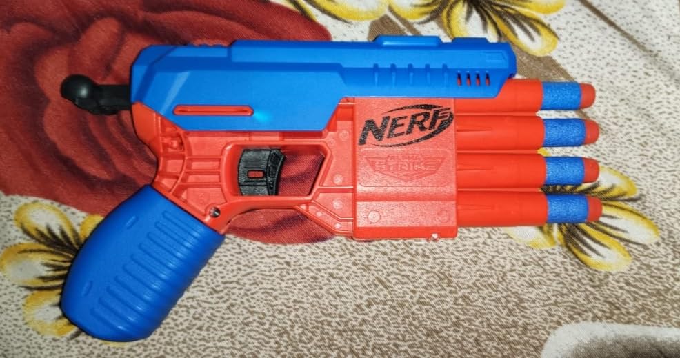 Nerf Alpha Strike Claw Qs-4 Blaster 4 Official Nerf Elite Foam Darts ...