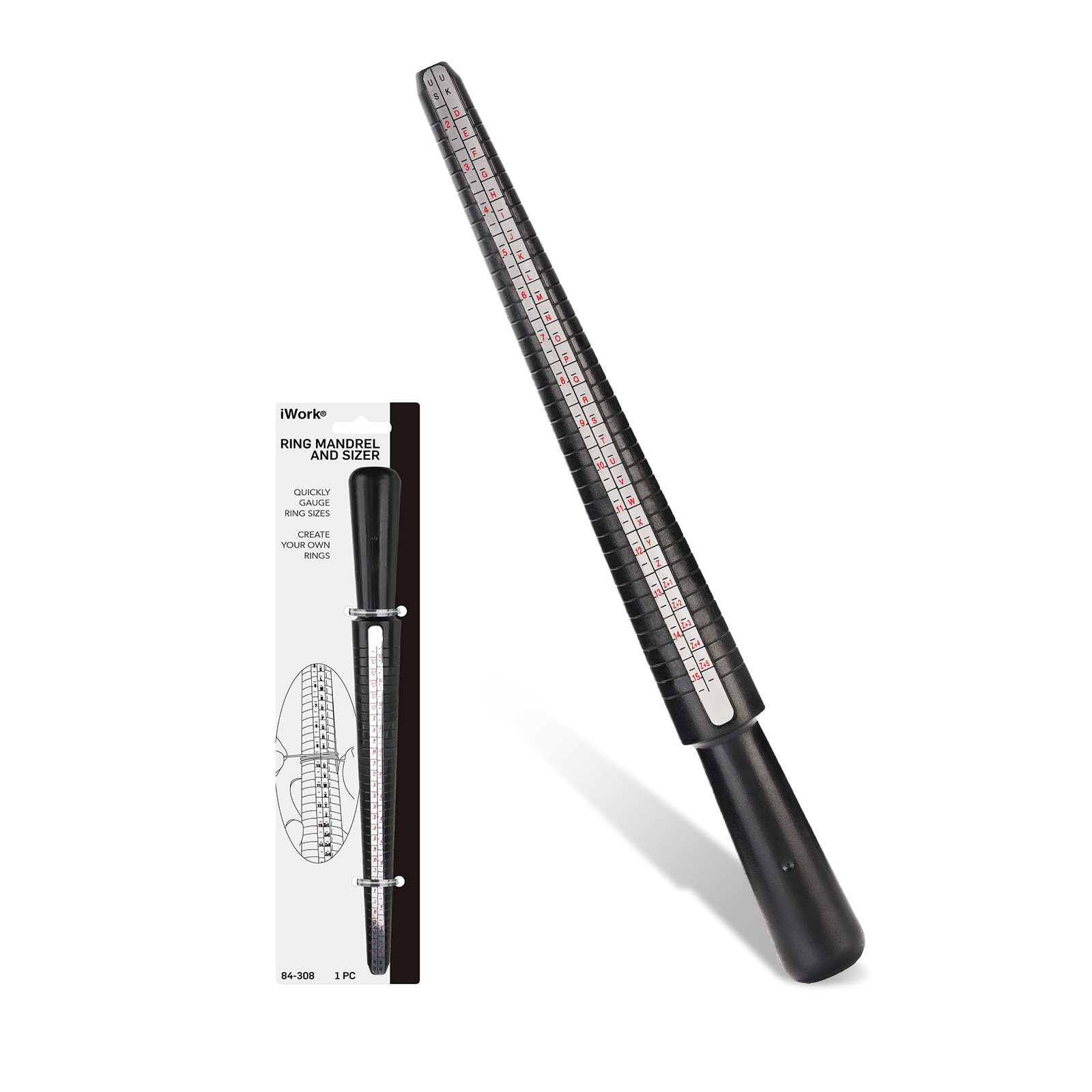 Amazon.com: iWork Ring Sizer, Ring Sizer Measuring Tool US/UK, Ring ...