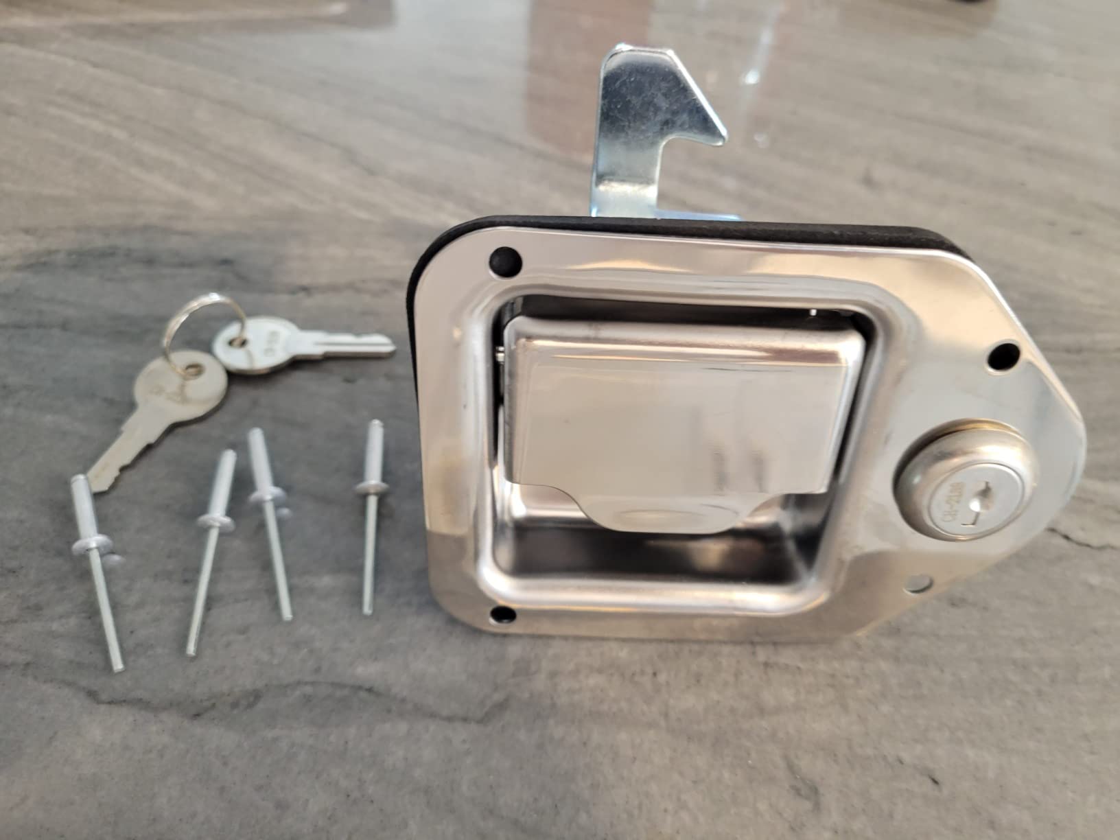 Amazon.com: ESRKHOW Truck Tool Box Lock Replacement, Stainless Steel ...