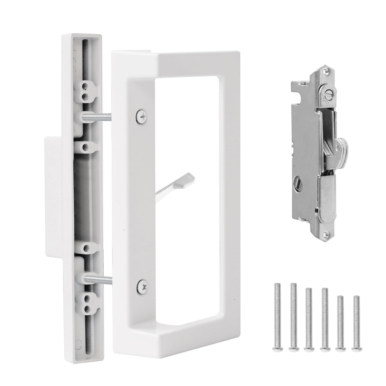 MaxxGeek Sliding Patio Door Handle Set with Mortise Lock, Sliding Glass ...