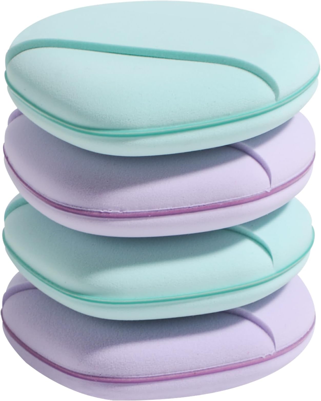 Amazon.com : 6 Pieces Heart Shape Powder Puff, Soft Makeup Puff ...