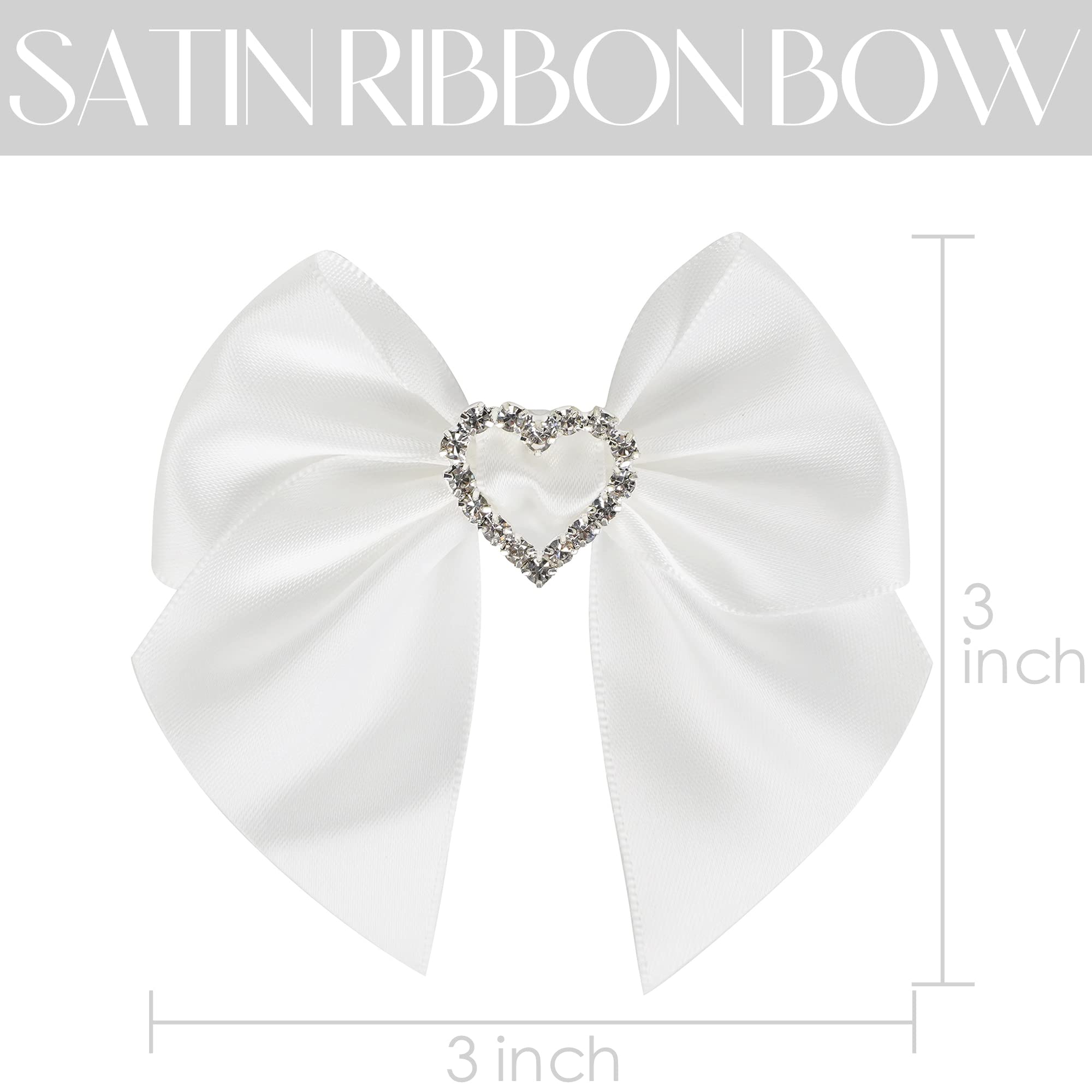 White Satin Ribbon Bow