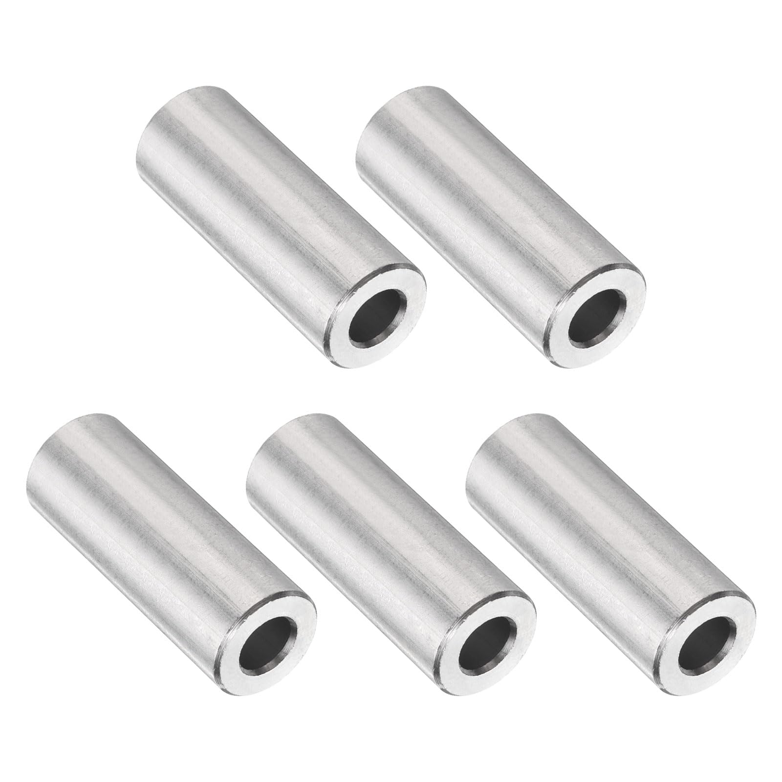 Amazon.com: uxcell 5Pcs Aluminum Spacer 1/2" OD x 1/4" ID x 1-1/4 ...