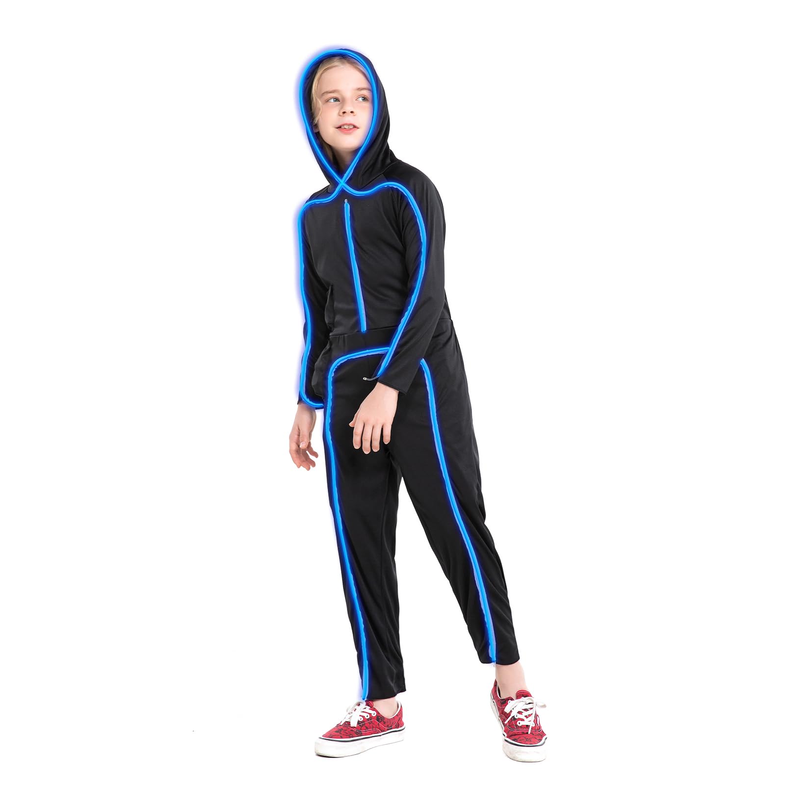 Snapklik.com : Light Up Stick Figure Costume Kids, Led Stick Man ...