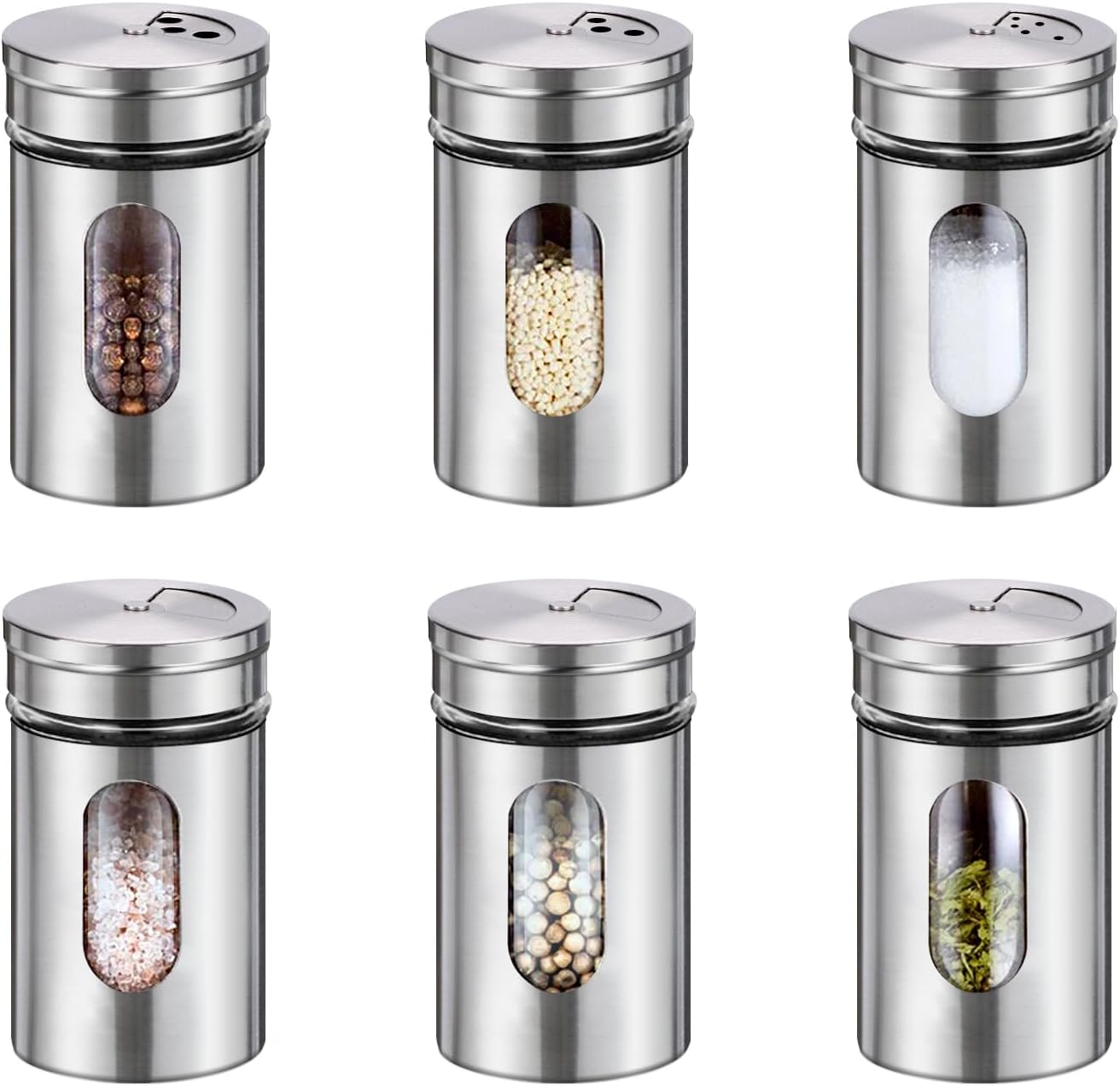 Amazon.com: XZJYXJN Salt and Pepper Shakers Set Large Salt Shaker with ...