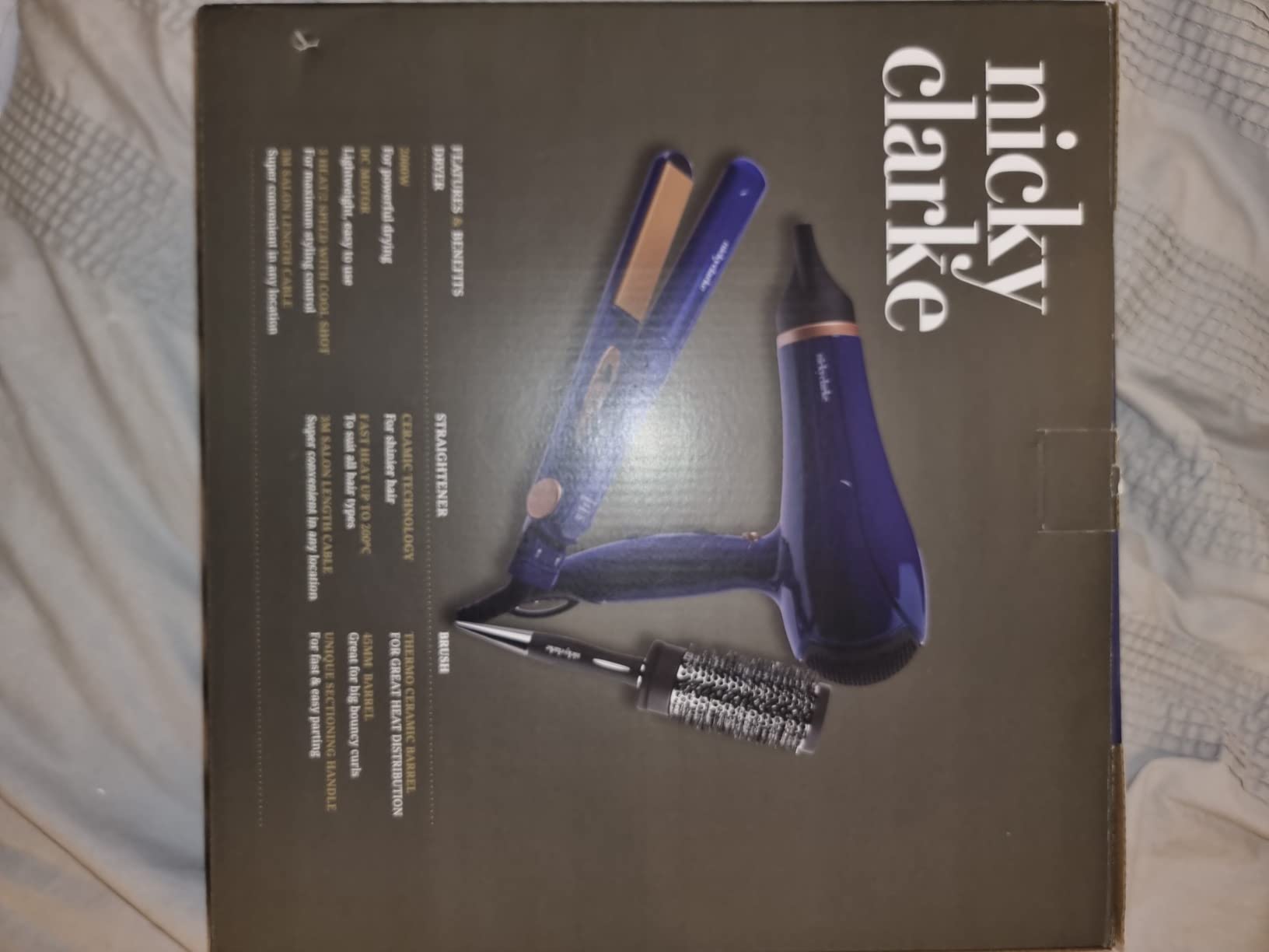 Nicky Clarke Hair Dryer and Straightener Gift Set with Brush : Amazon.co.uk: Beauty