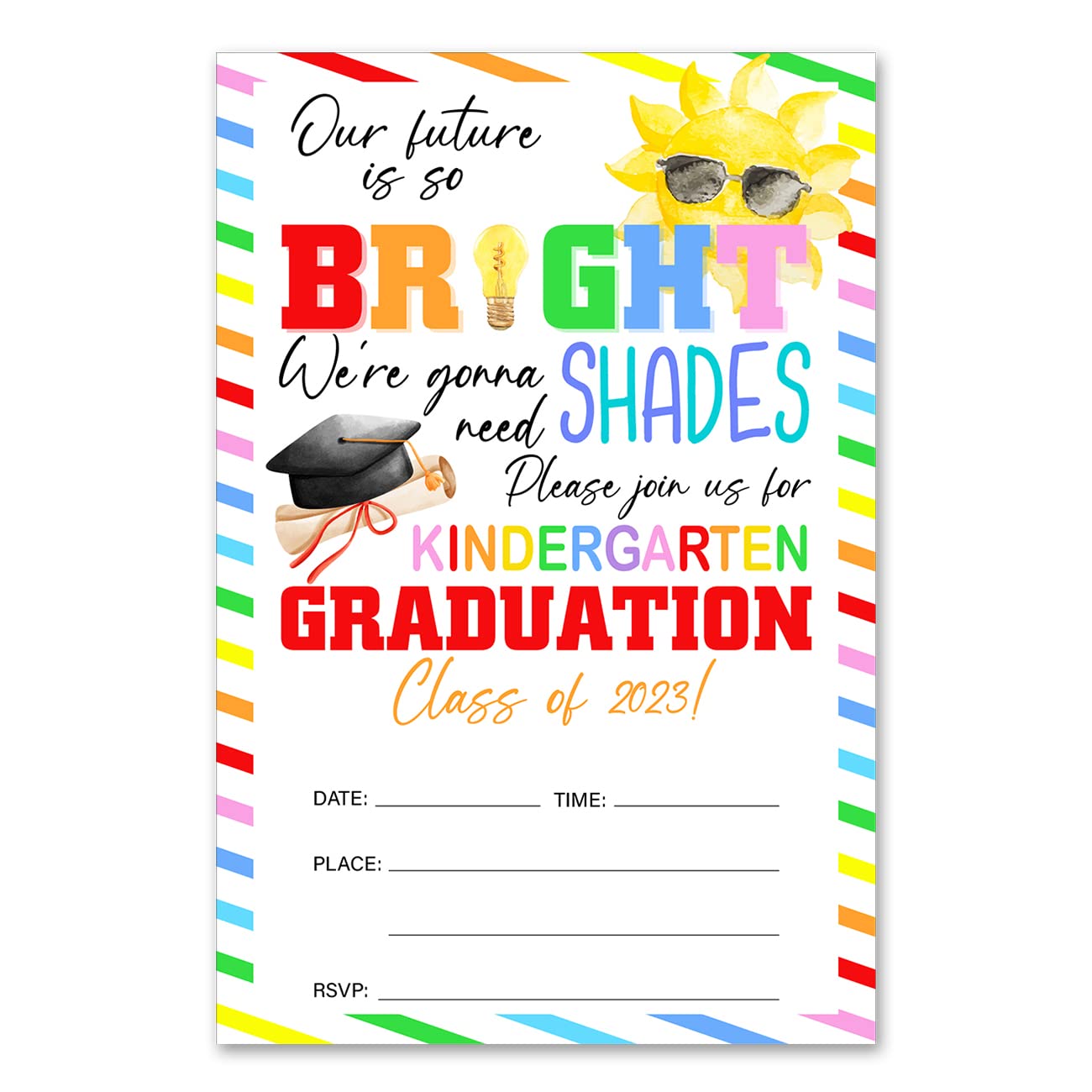 Snapklik.com : Kindergarten Graduation Party Invitations Class Of 2023 ...